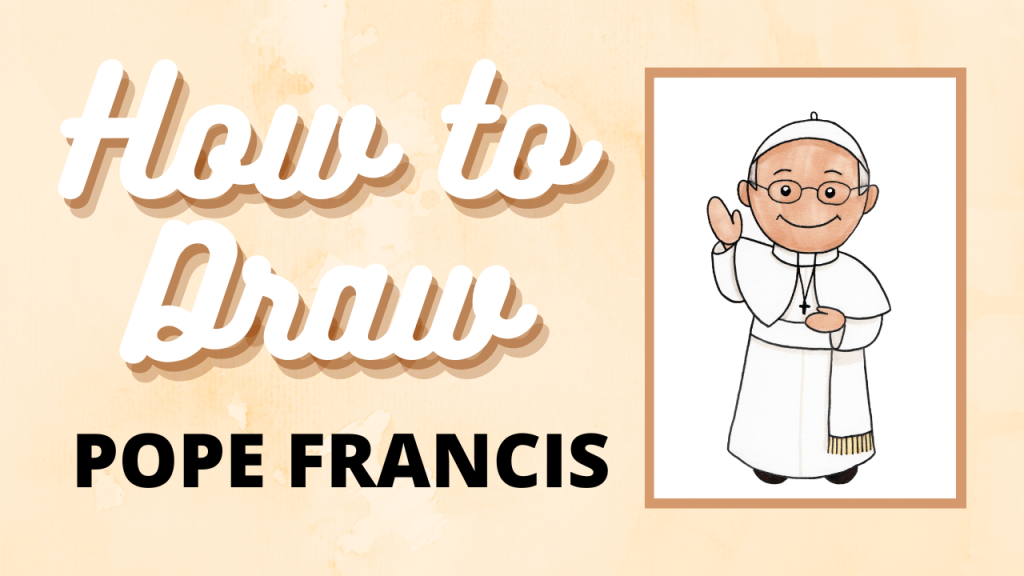 How to Draw Pope Francis Step-by-Step Catholic Art Tutorial | Amy Heyse