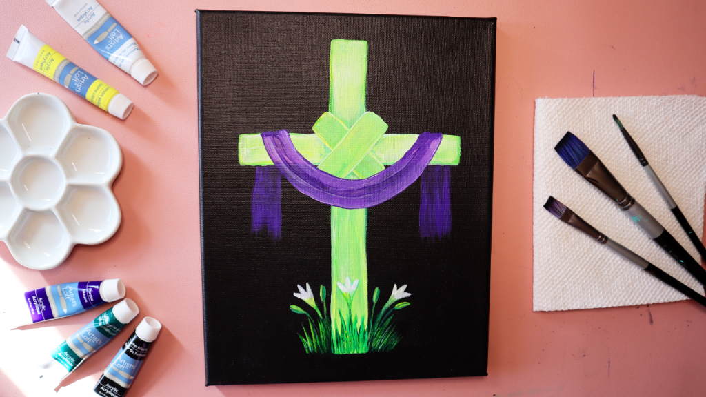 Lent & Easter Step-by-Step Catholic Painting Tutorial | Amy Heyse